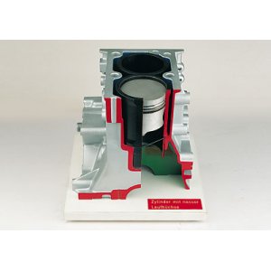 Cylinder block with wet liners