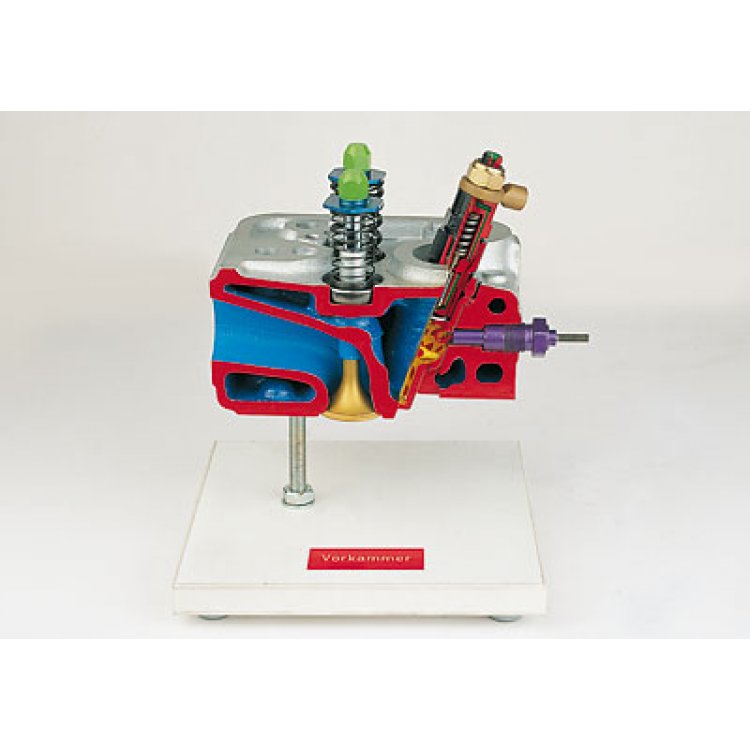 Cylinder head with swirl chamber